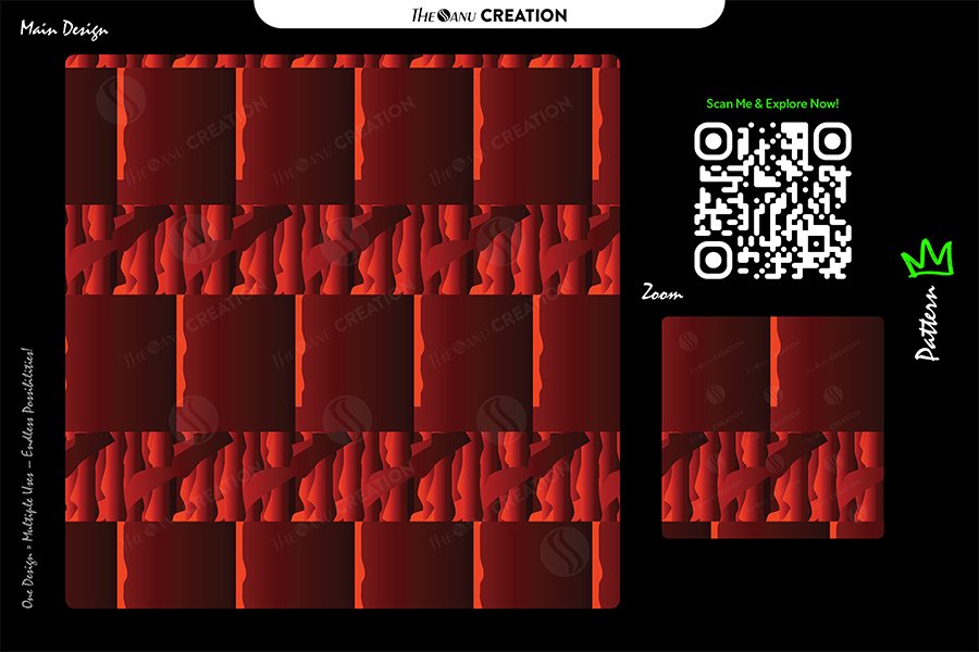 Red Lava Flow – Abstract Pattern – The Sanu Creation
